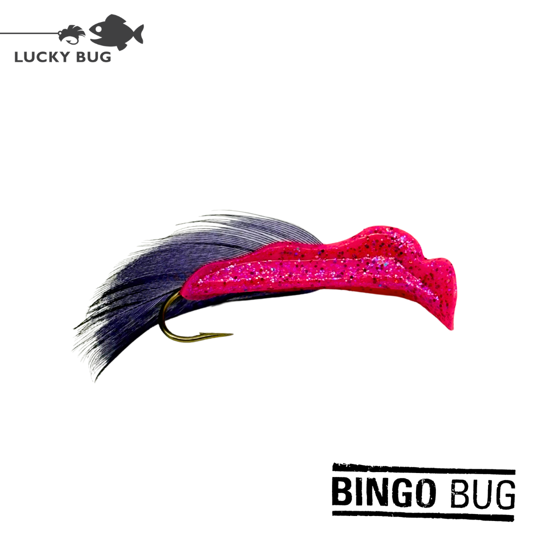 Bingo Bug - Pink w/ Purple - Fly Girl – Lucky Bug Lures