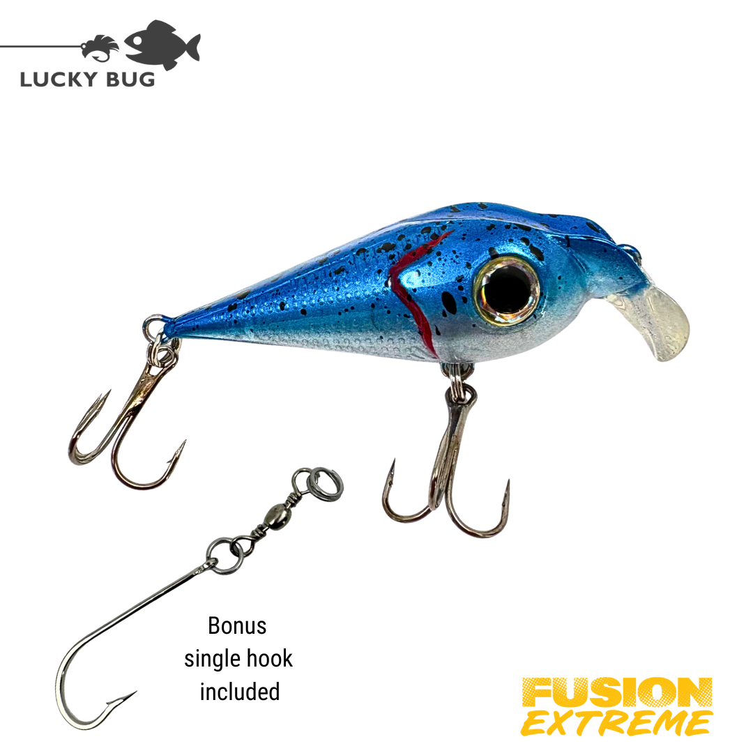 Fusion EXTREME - Blue Speckled Slayer – Lucky Bug Lures