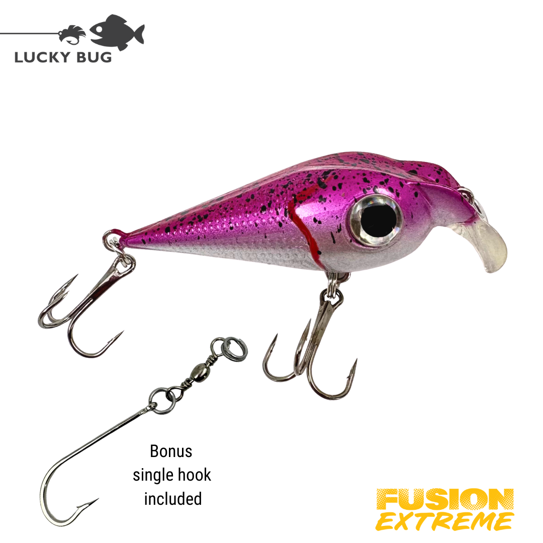Fusion EXTREME - Pink Speckled Slayer – Lucky Bug Lures